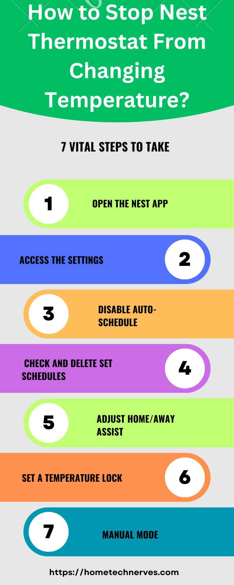 How To Stop Nest Thermostat From Changing Temperature?
